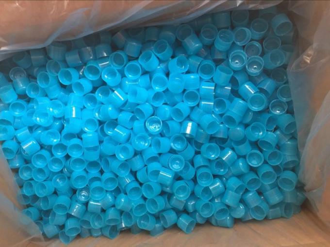 Grey 20/415 PP Plastic Flip Top Dispensing Caps For Liquid Containers