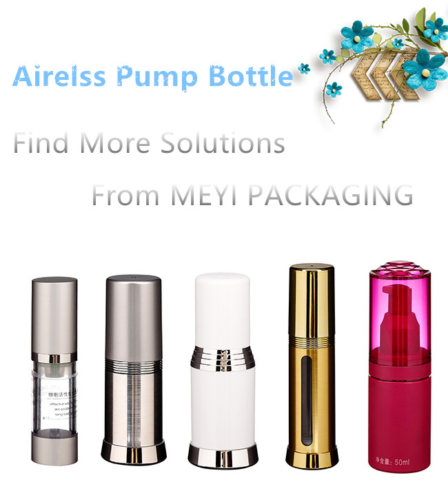 Customized Airless Plastic Pump Bottles , 15ml 30ml 50ml Cosmetic Pump ...