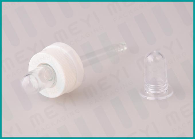 20/400 Child Resistant Glass Pipette Dropper With TPE Monprene Clear Bulb