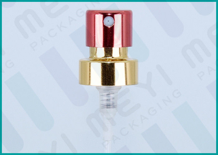 Bright Colorful Perfume Finger Pump Sprayer , Aluminum Fine Mist Pump