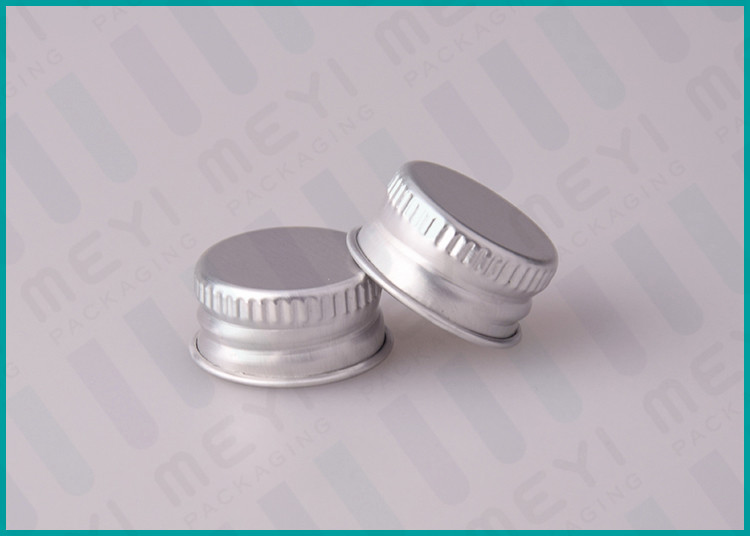 20mm Silver Aluminum Cosmetic Screw Top Caps And Closures With Spill ...